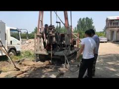 100 Meters Core Sample SPT Soil Test Drilling Machine With 18 HP Diesel Engine