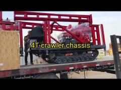 Customized Folding Crawler Track Undercarriage For Mini Hydraulic Borewell Machine