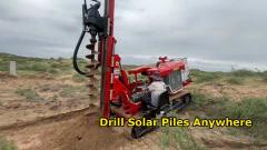 Crawler PV Drilling Rig,Solar Ground Screw Pile Driver