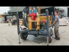 Professional water well drilling rig for groundwater exploration