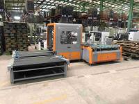 China Orange Corrugated Box Gluing Machine Small CBM Easy Operation for sale