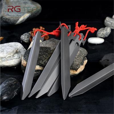 China Hw0032 Pure Titanium Camping Nail and Tent Nails 165MM length for sale