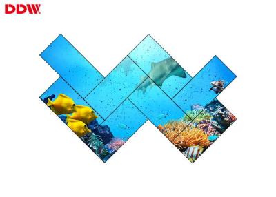 Bezel 55» 1080P 500 3.5mm ανώμαλος LCD τηλεοπτικός τοίχος ψειρών