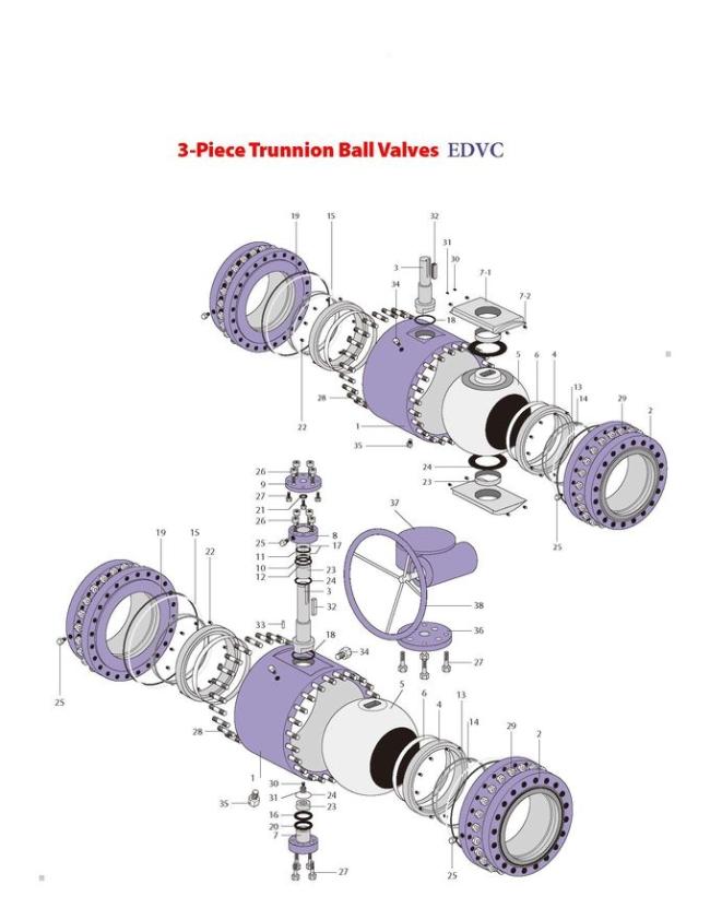 Valvola a sfera attivata Gas-Sopra-olio 2 di Shafer/Rotork
