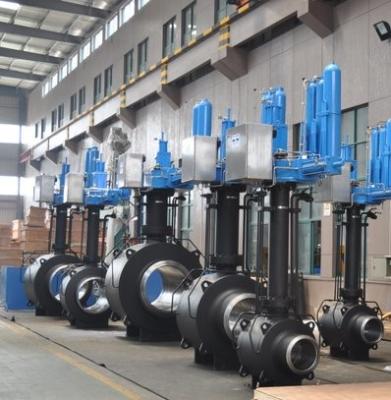 China Vávula de bola actuada aceite de Shafer Rotork API Ball Valve Gas Over en venta
