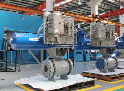 China Vávula de bola actuada aceite de Shafer Rotork API Ball Valve Gas Over en venta