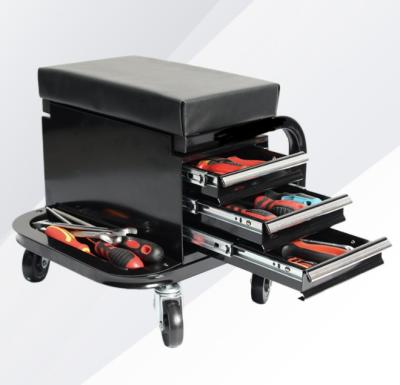 China ODM Three Drawer Tool Cabinet Trolley , OEM Heavy Duty Rolling Tool Chest for sale