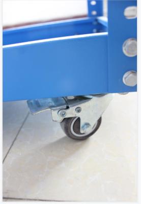 China 3 Tier 0.6mm-1.2mm Slim Rolling Storage Cart With Handle And Wheels for sale