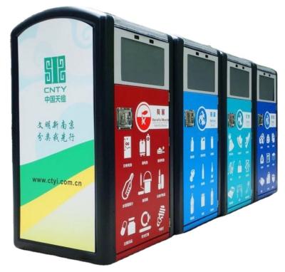 China Escaninhos de lixo espertos de aço inoxidável exteriores, lixo do EN 840 e escaninho de reciclagem automáticos à venda