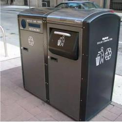 China Escaninhos de lixo espertos de aço inoxidável exteriores, lixo do EN 840 e escaninho de reciclagem automáticos à venda