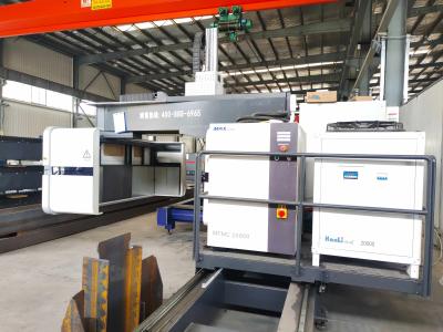 China Cantilever Laser Schneidmaschine 12-20kw Leistung Schneiden 80mm Metall zu verkaufen
