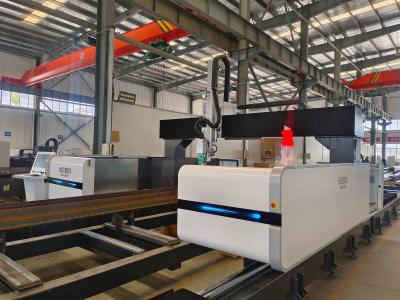 中国 1200mm切断幅Hビームレーザー切断機とEC-Ophitレーザーヘッドと ±0.03mm位置位置精度 販売のため