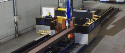 Китай Система управления Бекхофф H Beam Laser Cutting Machine для промышленной резки Скорость 0-30 м/мин Точность позиционирования ±0,03 мм продается
