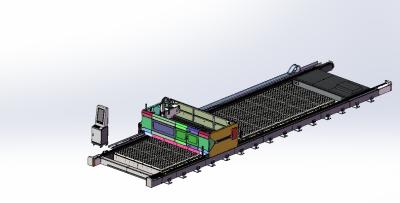 China AC380V/50Hz Power Supply Gantry Laser Cutting Machine With Quick Fast Speed And Cypcut Software for sale