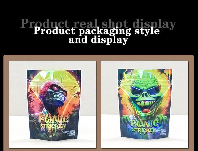 Various sizes of Mylar pouches displayed together