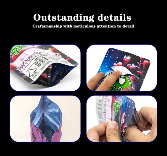 Child-resistant Mylar pouch demonstration