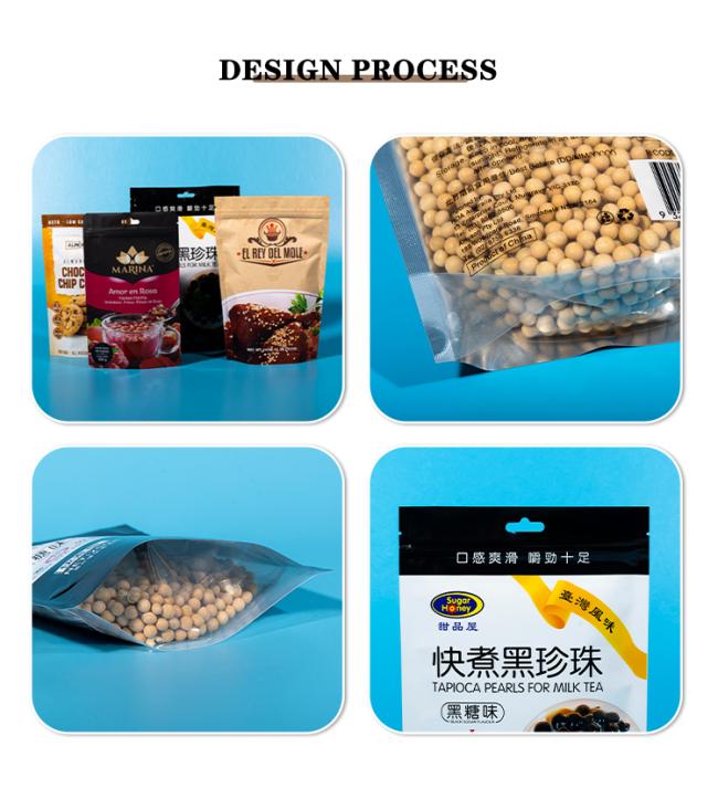 Custom printed Mylar pouch on retail shelf