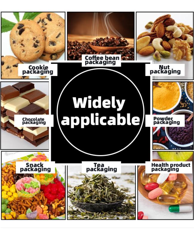 Various sizes of stand-up Mylar pouches