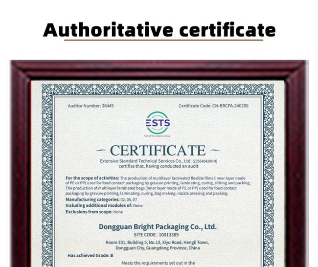 Mylar pouch with custom artwork and branding