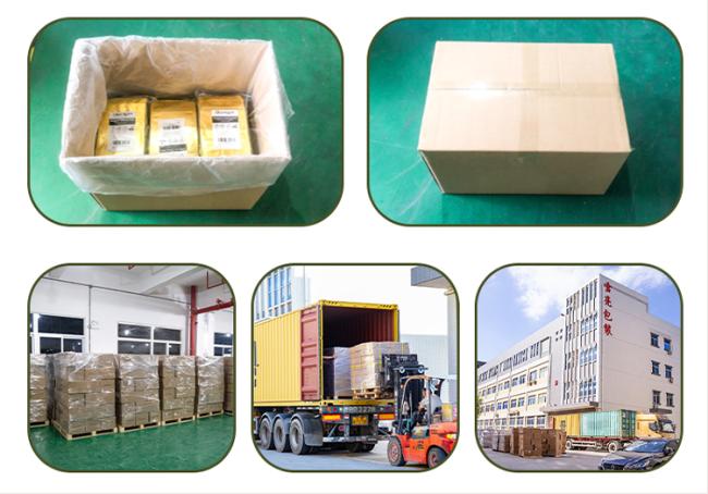 Various color options for Mylar pouches