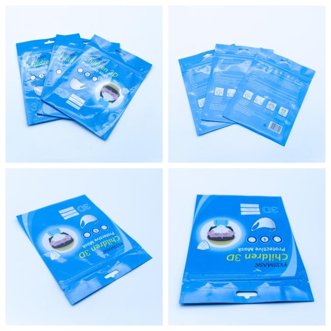 Sterile three-sided sealing bag for masks packaging