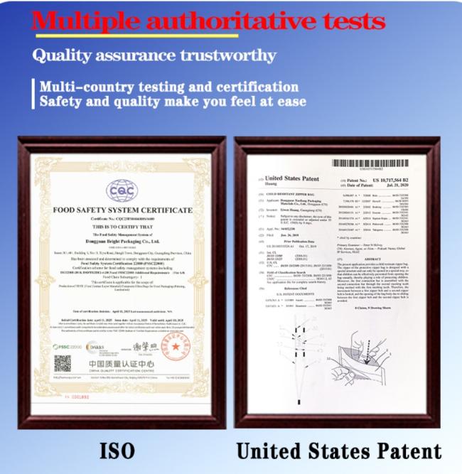 Eight sided sealing bag packaging options