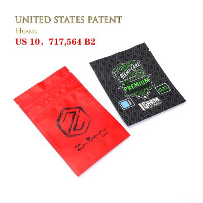 China Child Resistant Mylar Bags Custom Smell Proof Child Resistant Plastic Zipper Lock Child Proof Bag for sale