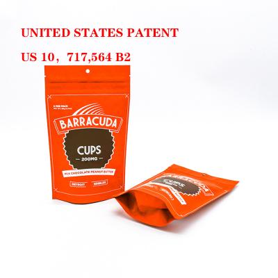 Cina 5x8 8 x 12 borsa usa e getta Mylar sacchetti a prova di bambini sacchetti a prova di odore chiusura sicura in plastica con cerniera in vendita