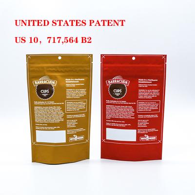 Cina 5x8 8 x 12 borsa usa e getta Mylar sacchetti a prova di bambini sacchetti a prova di odore chiusura sicura in plastica con cerniera in vendita