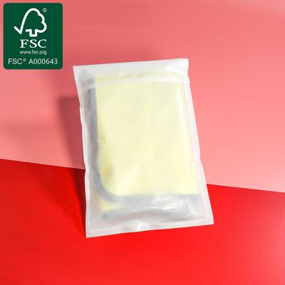 Cina Sacchetti di vetro di carta Sacchetti di abbigliamento biodegradabili per T-shirt e abbigliamento in vendita