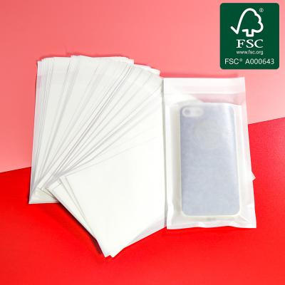 Chine Sacs de papier en cire de verre plat de 5 pouces et 2 pouces à vendre