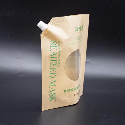 China Custom Standing Up Spout Pouch Jelly Powder Liquid Packaging Spout Pouch Bag With Open Window for sale