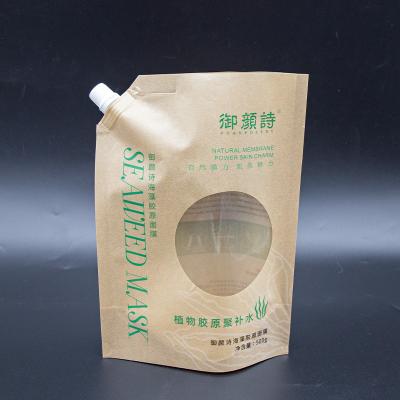 China Custom Standing Up Spout Pouch Jelly Powder Liquid Packaging Spout Pouch Bag With Open Window for sale