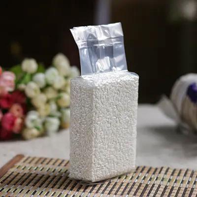 Cina Imballaggio in plastica in nylon a vuoto, sacchetto di riso trasparente in vendita