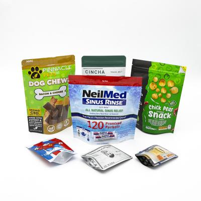 China Customized Plastic Food Packaging Bags, Self-Standing Zipper Bag Manufacturers, Pet Aluminized Composite Bags for sale