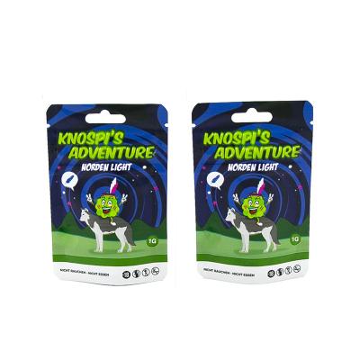 중국 내성 Ziplock 플라스틱 봉지 인쇄 엽록소 가루 어린이 담배 포장 봉지 쿠키 마일러 봉지 판매용