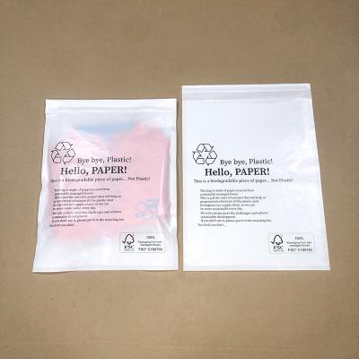 China Custom Recyclable Adhesive Stripe Bags Clothes Skin Care Patch Packaging Biodegradable Glassine Paper Bags for sale