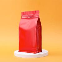 Quality Eye-catching Self-Sealing Zipper Coffee Bag With Eight-Side Seal Design And for sale