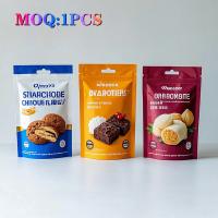 China Custom Aluminum Foil Stand Up Pouch for Snack Tea Chocolate Packaging 100g for sale