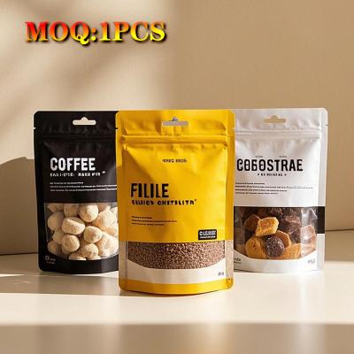 China Customized Printed Plastic Aluminum Foil Mylar Zipper Food Nuts Snack Packaging Stand Up Pouch for sale