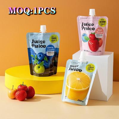 China Stand Up Plastic Custom Liquid Juice Pouch Drink Packaging Bags Spout Pouch Juice Doypack Spout Bag for sale