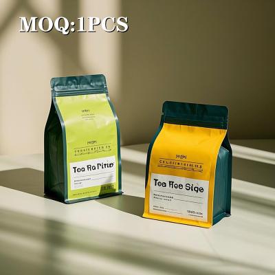 China Self Sealing Matte Black Brown Zipper Standup Tea Dry Food Fruit Nut Coffee Packaging Pouches Kraft Paper Bag With Window for sale