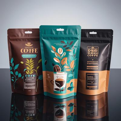 China Customizable Stand-Up Resealable Plastic Pouches for Food Packaging with Zip Lock and Logo Printing for sale