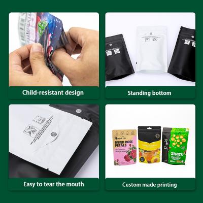 China Premium Resealable Stand-up Pouch Leakproof Food Packaging Custom Sizes for sale
