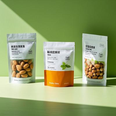 China Wholesale 100g-500g Flat Bottom Snack Bags Moisture Proof Grease Resistant FDA Certified for Food Packaging for sale