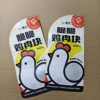China Sacchetto per imballaggio di alimenti per animali domestici con pollo liofilizzato di alta qualità, sacchetti compositi in plastica ad alta barriera for sale