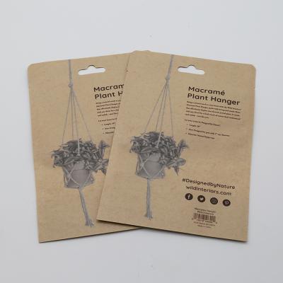 중국 맞춤 인쇄가 가능한 투명 창이 있는 재활용 및 분해 가능한 크라프트 종이 파우치, 일상 제품 포장용. 판매용