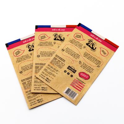 중국 투명한 창문과 사용자 정의 가능한 인쇄 패턴을 가진 식품 포장용 재활용 및 생분해 가능한 Kraft 종이 봉지. 판매용