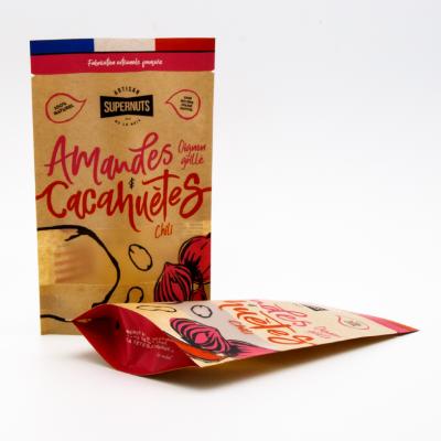 중국 투명한 창문과 사용자 정의 가능한 인쇄 패턴을 가진 식품 포장용 재활용 및 생분해 가능한 Kraft 종이 봉지. 판매용