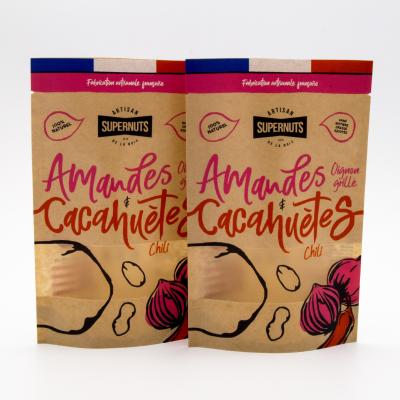 중국 투명한 창문과 사용자 정의 가능한 인쇄 패턴을 가진 식품 포장용 재활용 및 생분해 가능한 Kraft 종이 봉지. 판매용